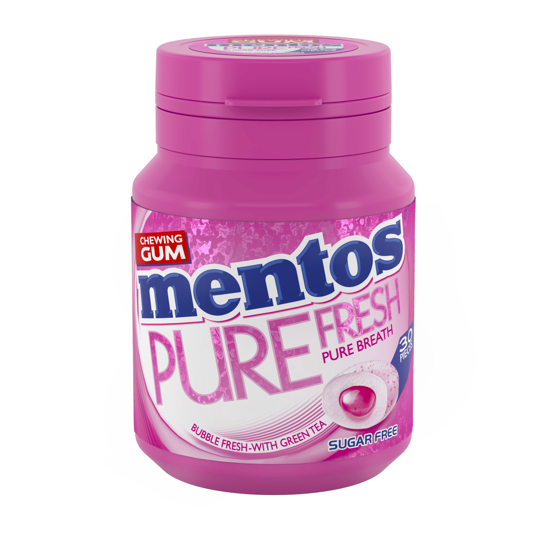 Chewing gum pure fresh goût bubble fresh sans sucres x30 - MENTOS ...
