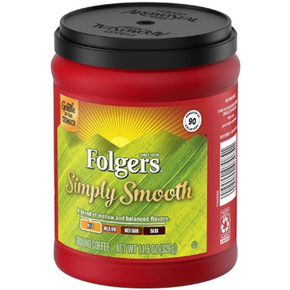Fg 11.5oz Caf Gr Smpl Smth 6ct - FOLGERS 批发商