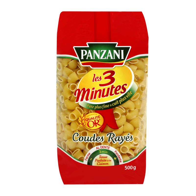 Grossiste Pâtes Coudes Rayés, 500g - PANZANI