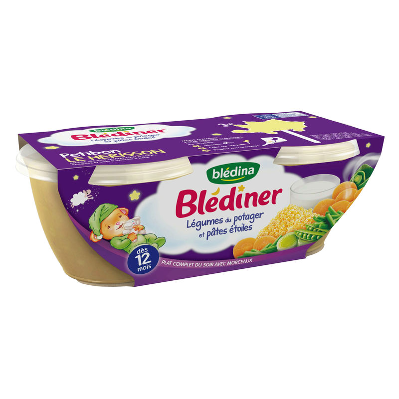 Grossiste Pots légumes/pâtes étoiles dès 12 mois 2x200g - BLEDINA