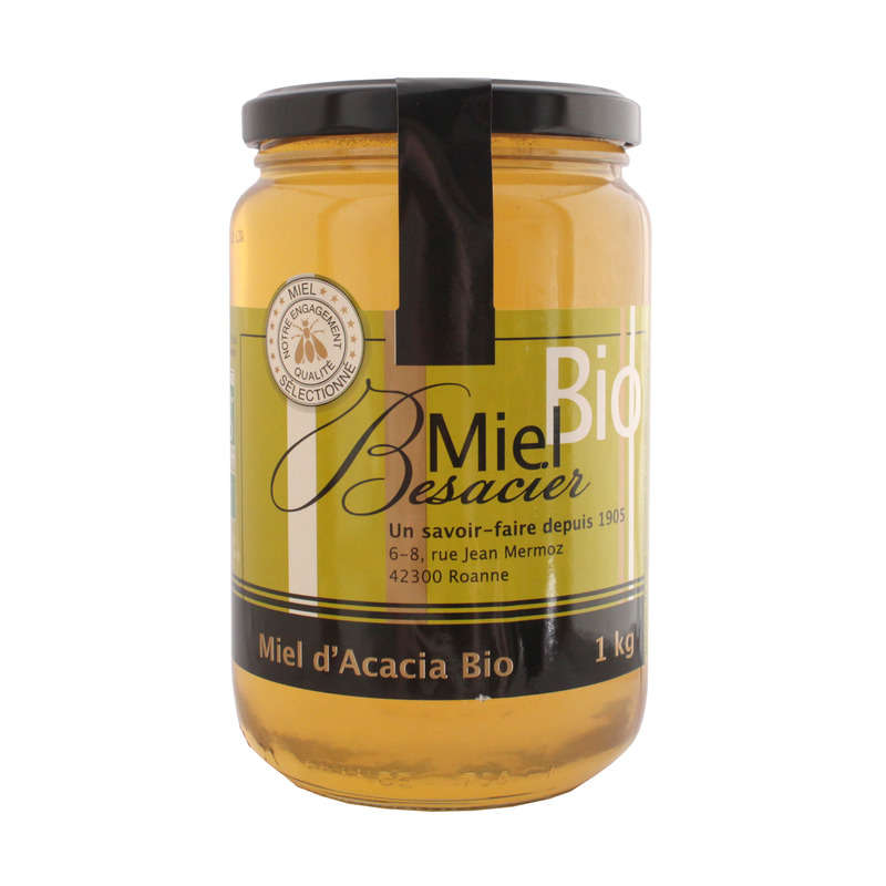 Atacadista de Pote de vidro mel de acácia orgânico 1kg