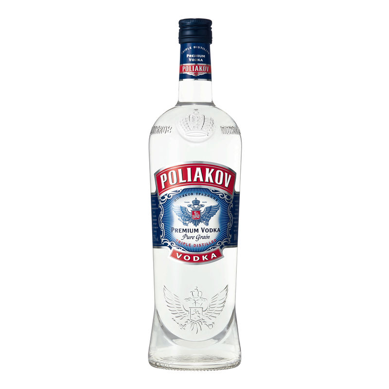 Grossiste Vodka pure grain triple distilled 37,5° 1l - POLIAKOV