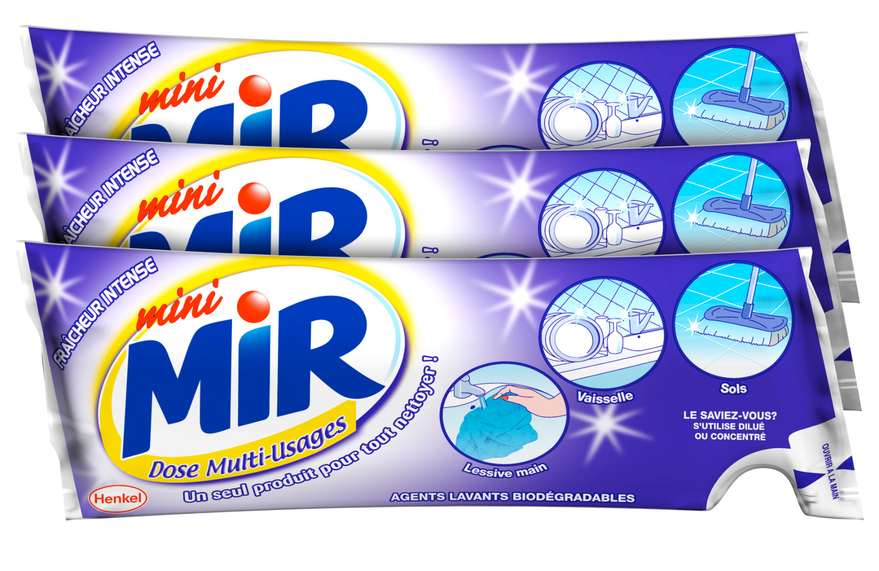 Grossiste Mir dose multi-usages Tripack 250ml