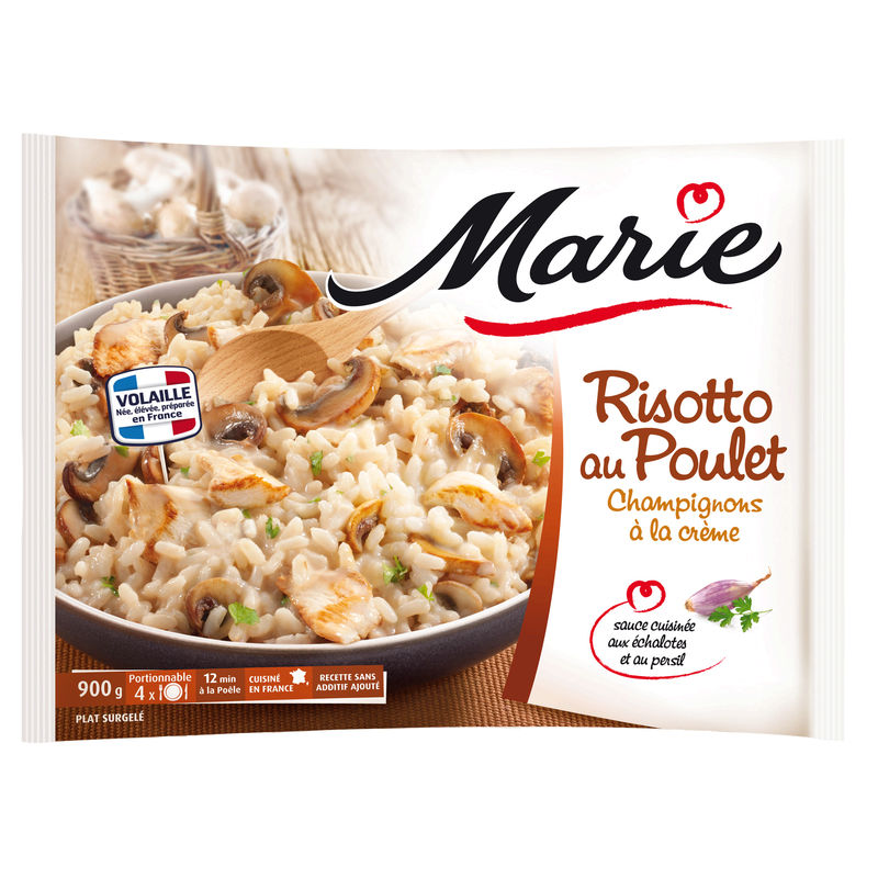 Atacadista de Risoto de frango e cogumelos 900g - MARIE