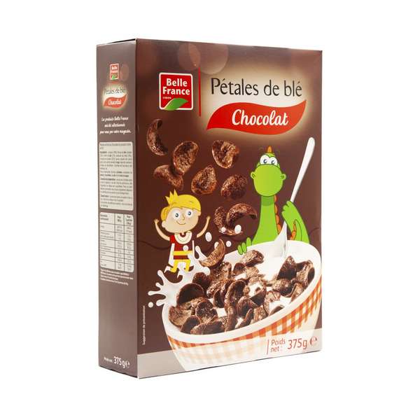 Grossiste Pétale Blé Complet Chocolat 375g - BELLE FRANCE