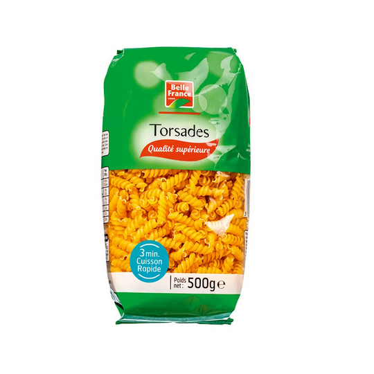 Grossiste Pâtes Torsades 500g - BELLE FRANCE