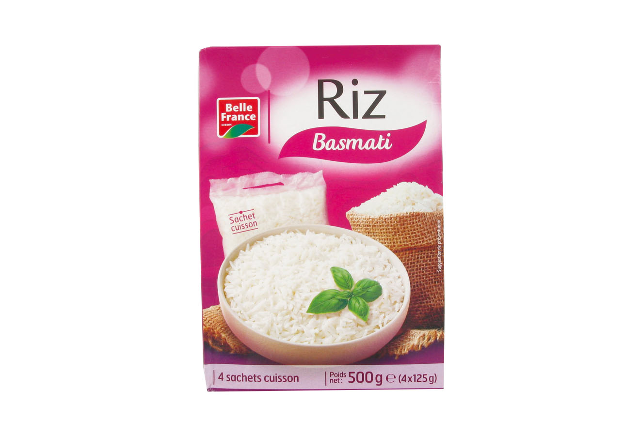 Riz Basmati 500g (4x125g) - BELLE FRANCE wholesaler