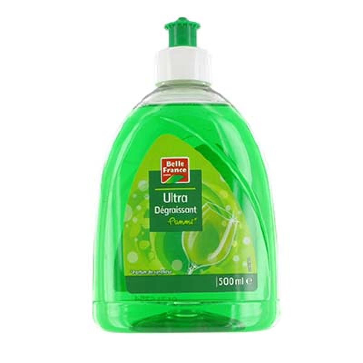 Grossiste Liquide Vaiselle Ultra Degraissant Pomme 500 Ml - BELLE FRANCE