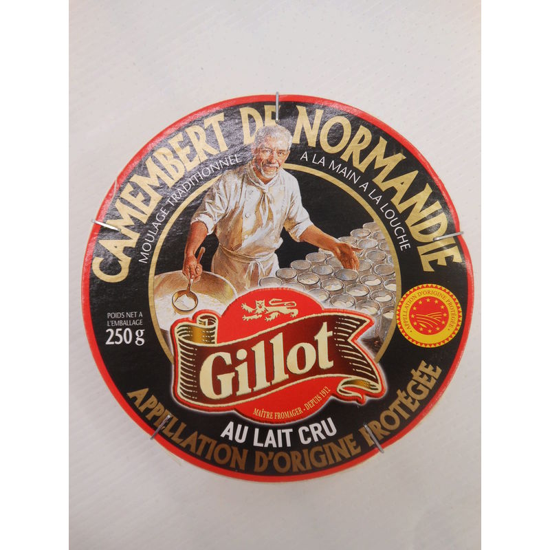 Großhändler Camembert aus der Normandie mit Rohmilch PDO 250g - GILLOT