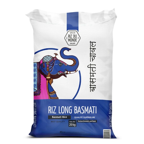 Mayorista Arroz largo basmati elefante 20 kg - RIZ DU MONDE