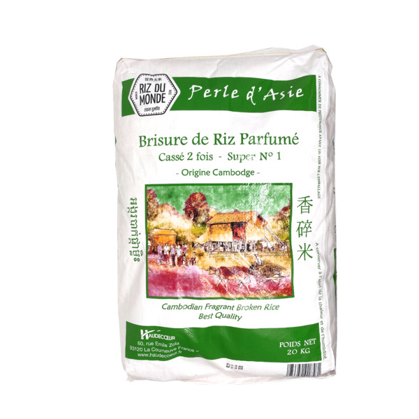 Grossista di Spazio di riso profumato Cambodge Super N ° 1 rotto 2 volte 20 kg - RIZ DU MONDE