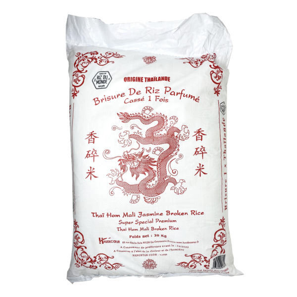Grossiste Brisure De Riz Parfumé Thaï Super N°1 Cassé 2 Fois 20kg - RIZ ...