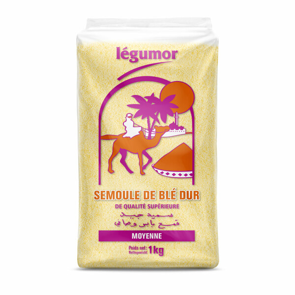 Grossiste Semoule De Blé Moyenne 1kg - LÉGUMOR
