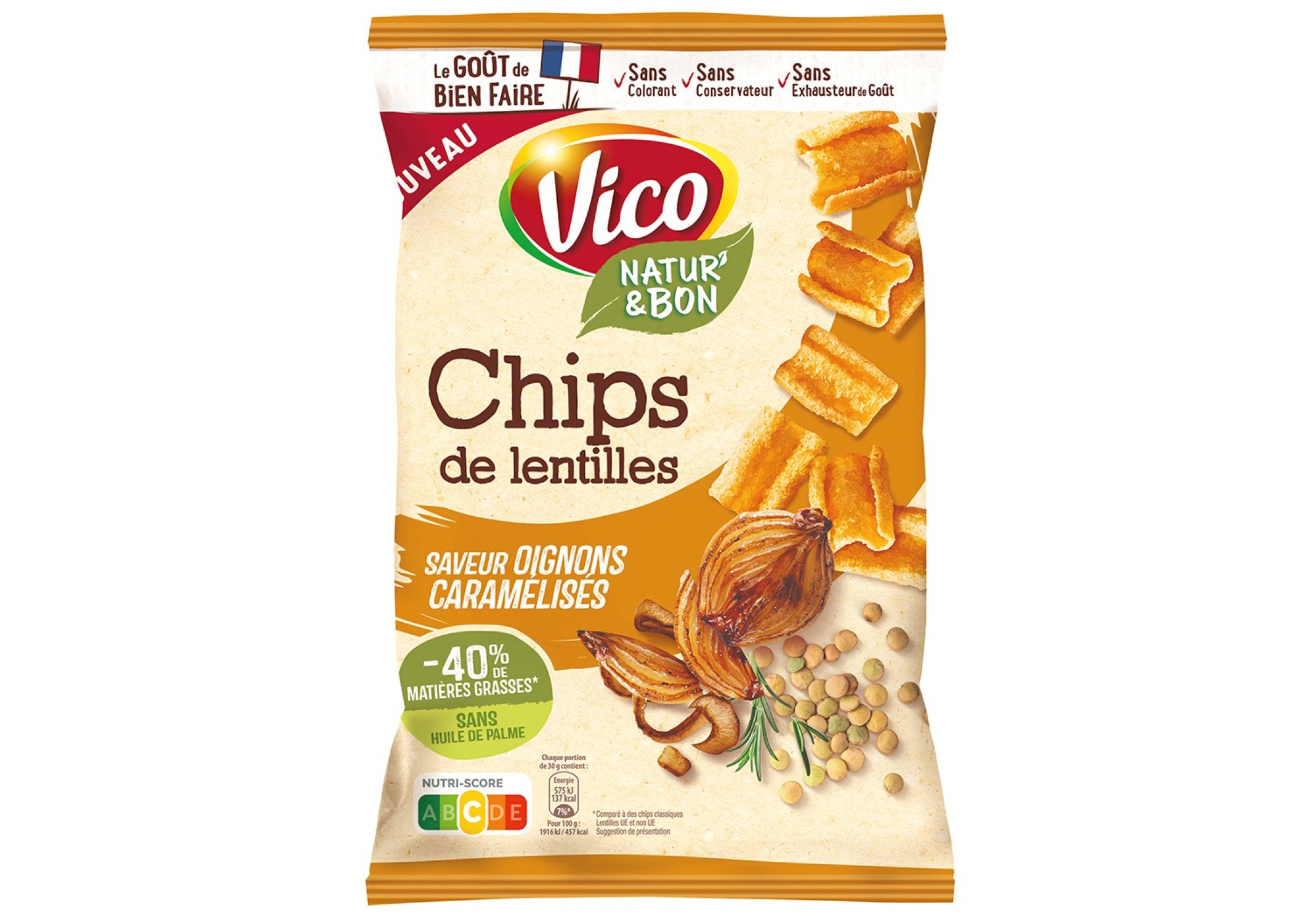 Caramelized Onion Lentil Chips 85g - Vico wholesaler
