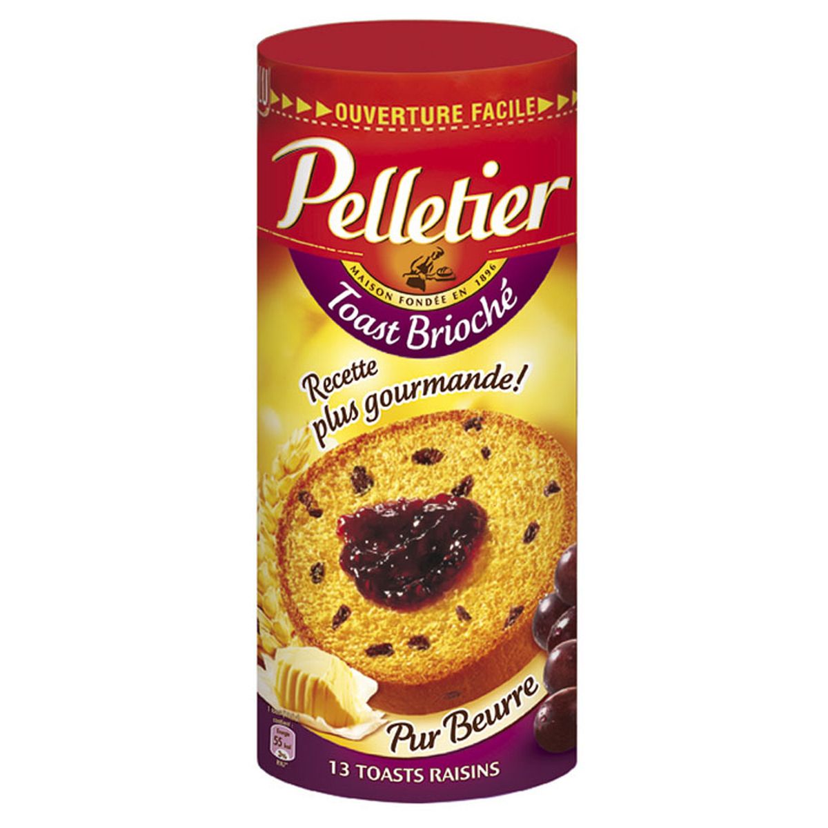 Grossiste Toast Raisin Pelletier 175g - PELLETIER