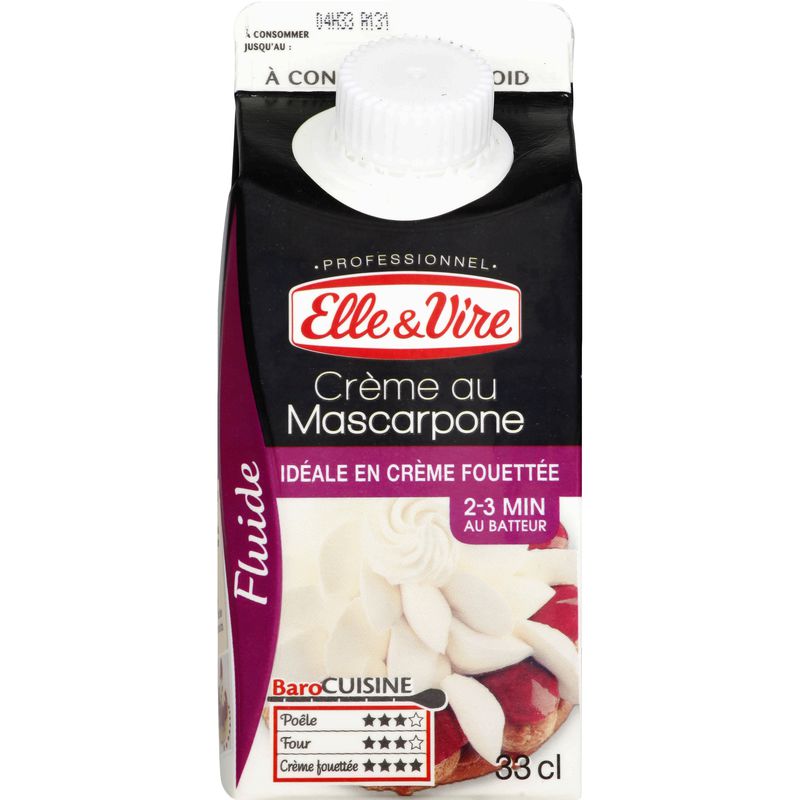 Grossiste Crème au Mascarpone 33cl - ELLE & VIRE