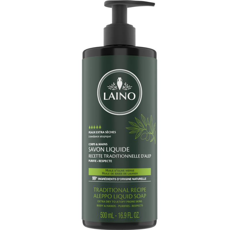 Devis et prix LAINO SAVON D'ALEP LIQUIDE FLACON POMPE 500 ML - GILBERT ...