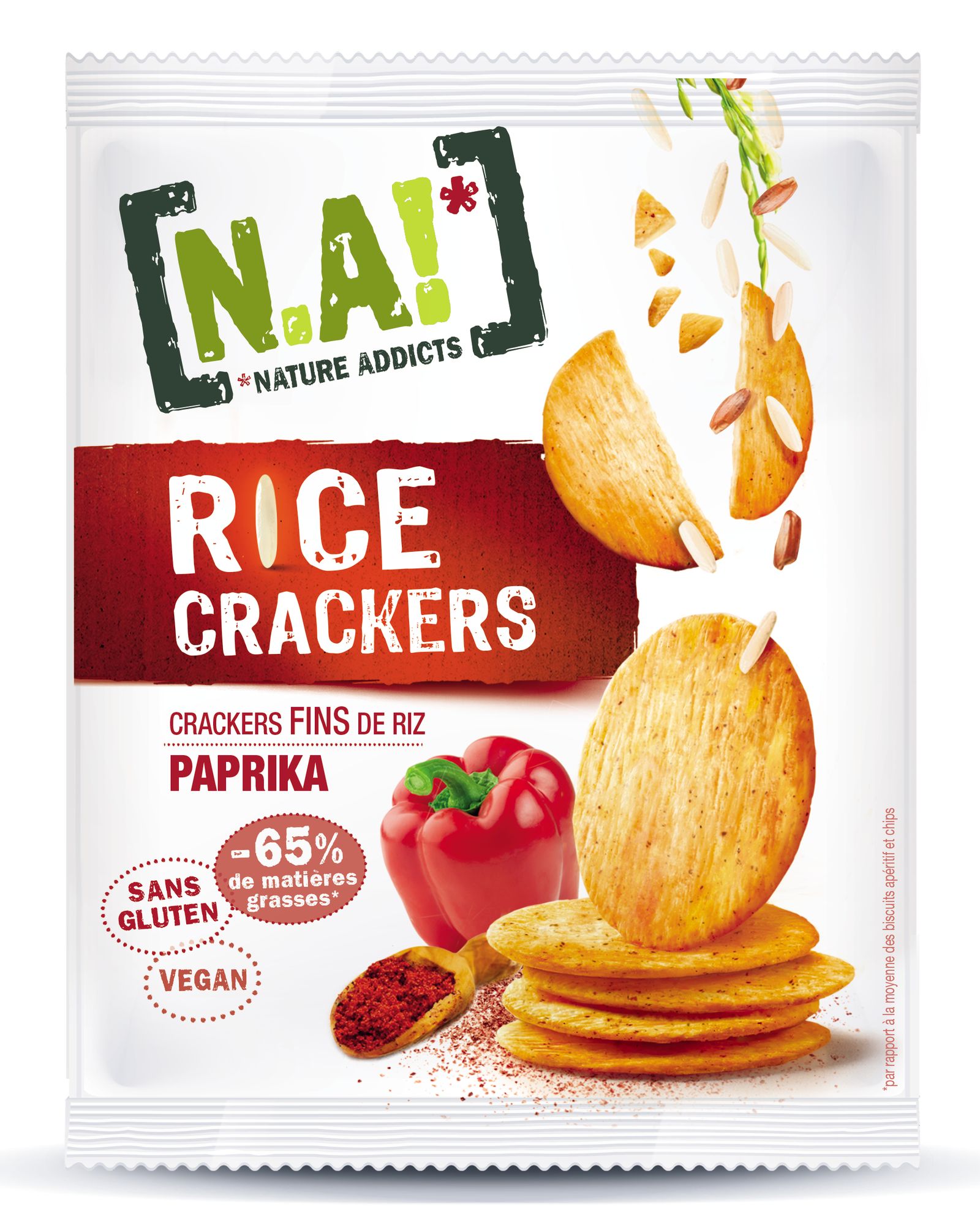 Grossiste Rice Crackers 35g parfum paprika - N.A!