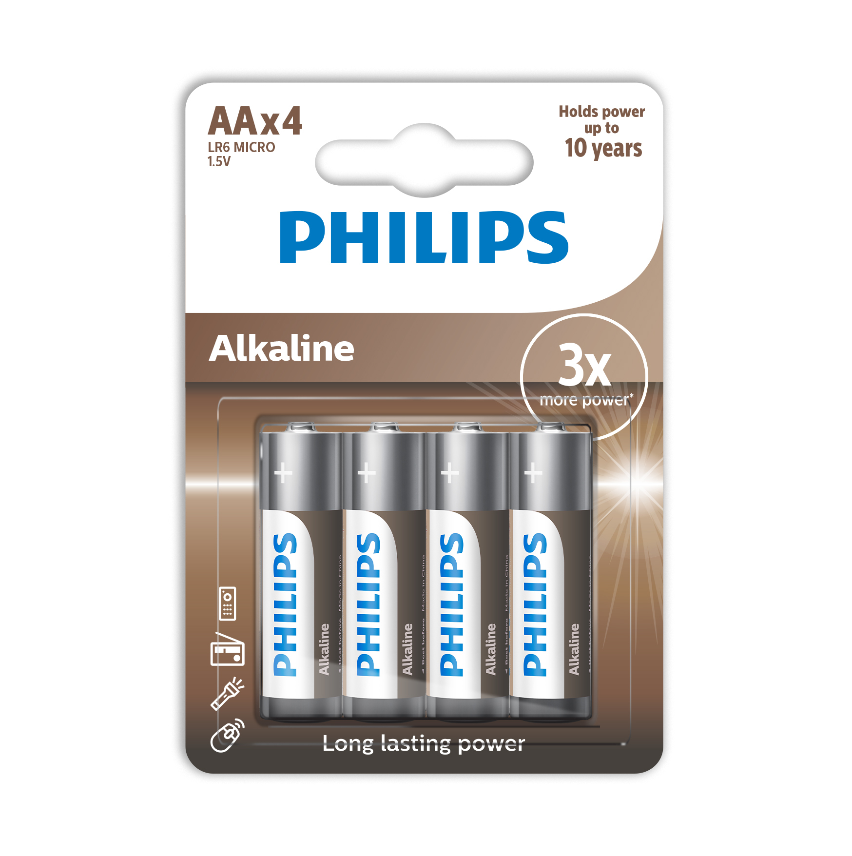 Philips Piles Alcalines 1.5v Bl 4 PiÈces Aa - PHILIPSの卸売業者