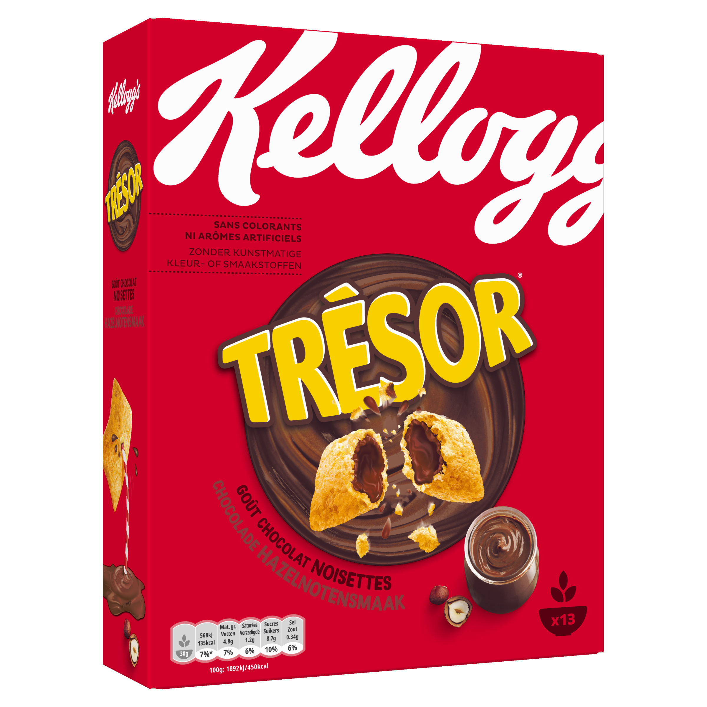 Grossiste Trésor Chocolat Noisette, 410g - KELLOGG'S