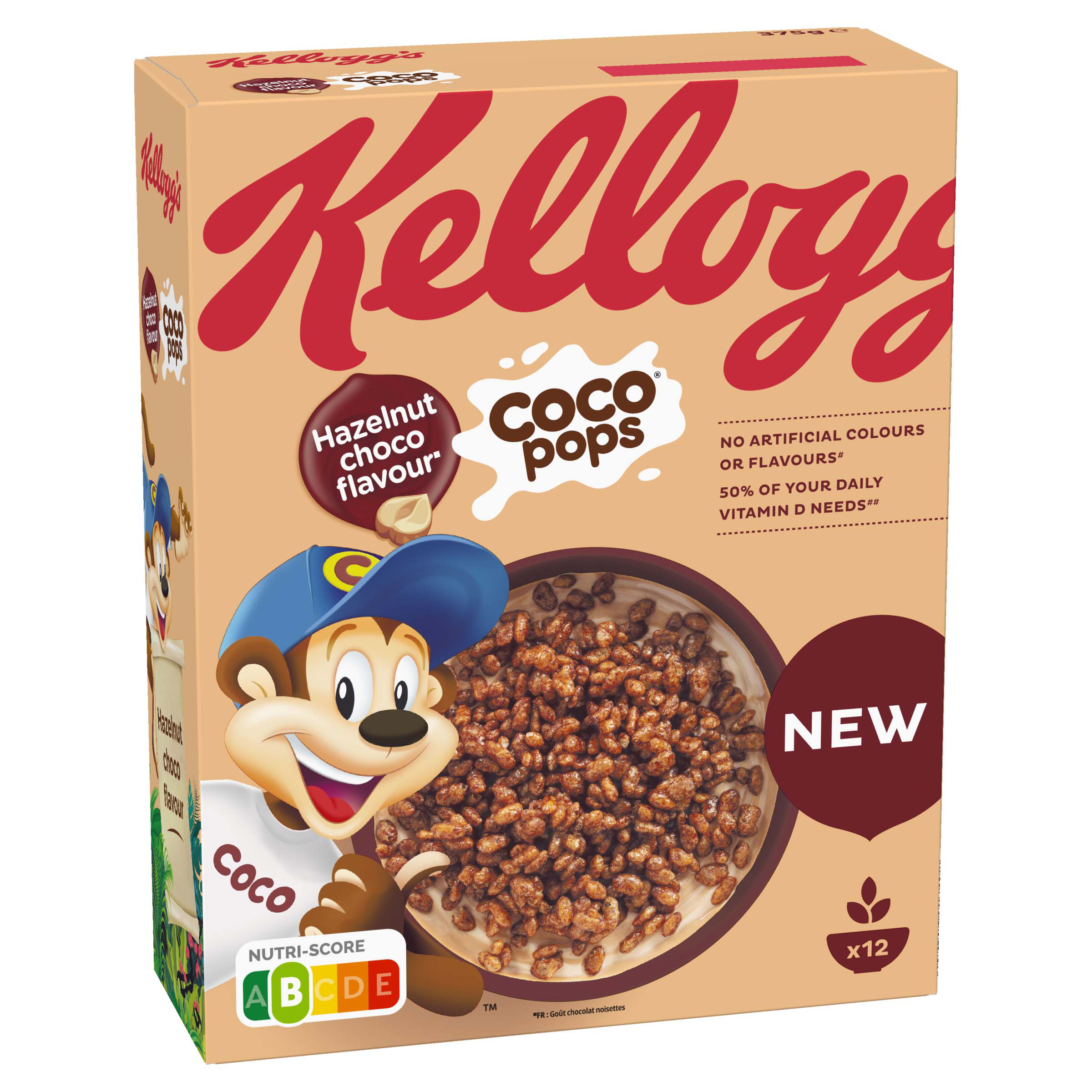 Coco Pops Hazelnut 375g wholesaler