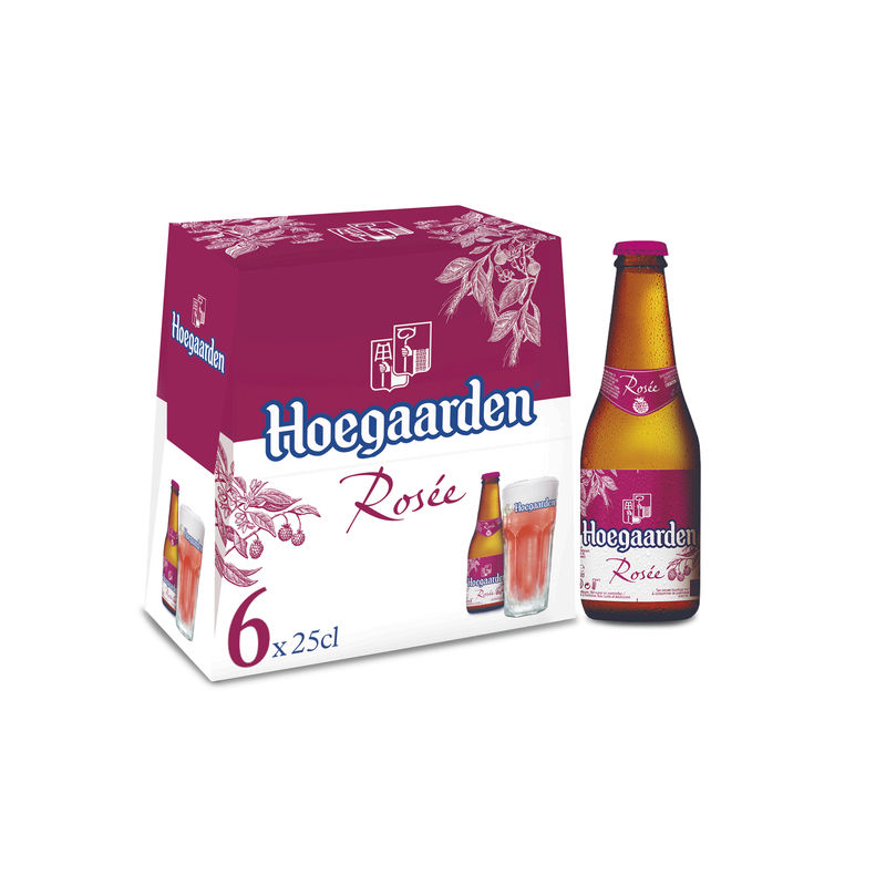 Rosé Witbier, 3°, 6x25cl - HOEGAARDEN groothandel