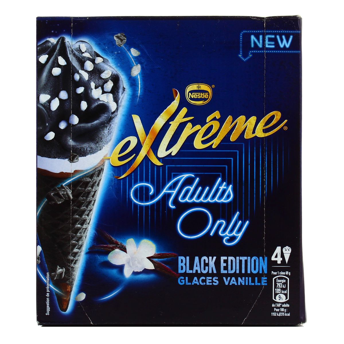 Glaces adults only vanille extrême x4 - NESTLEの卸売業者