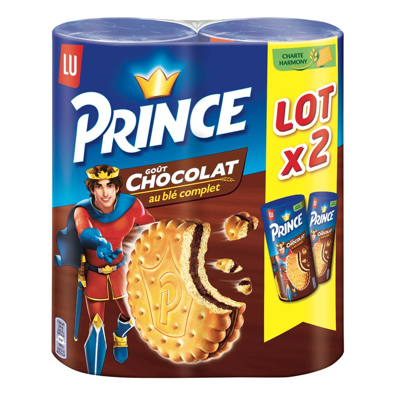 Grossiste Biscuits chocolat au blé complet Lu 2x300g - PRINCE