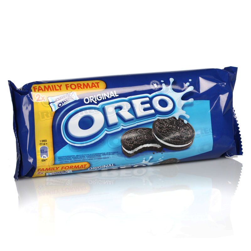Grossiste Biscuits cacaotés goût vanille 308g - OREO