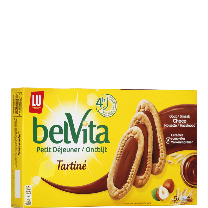 Grossiste Biscuits tartiné choco/noisette 250g - BELVITA