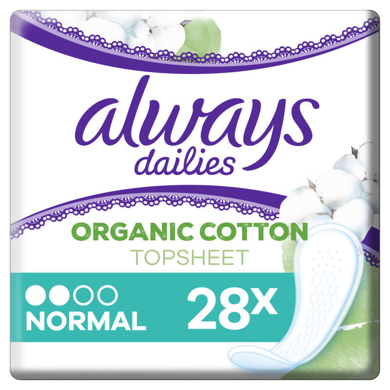 Grossiste Protège Slip Coton Bio Normal X28 - ALWAYS