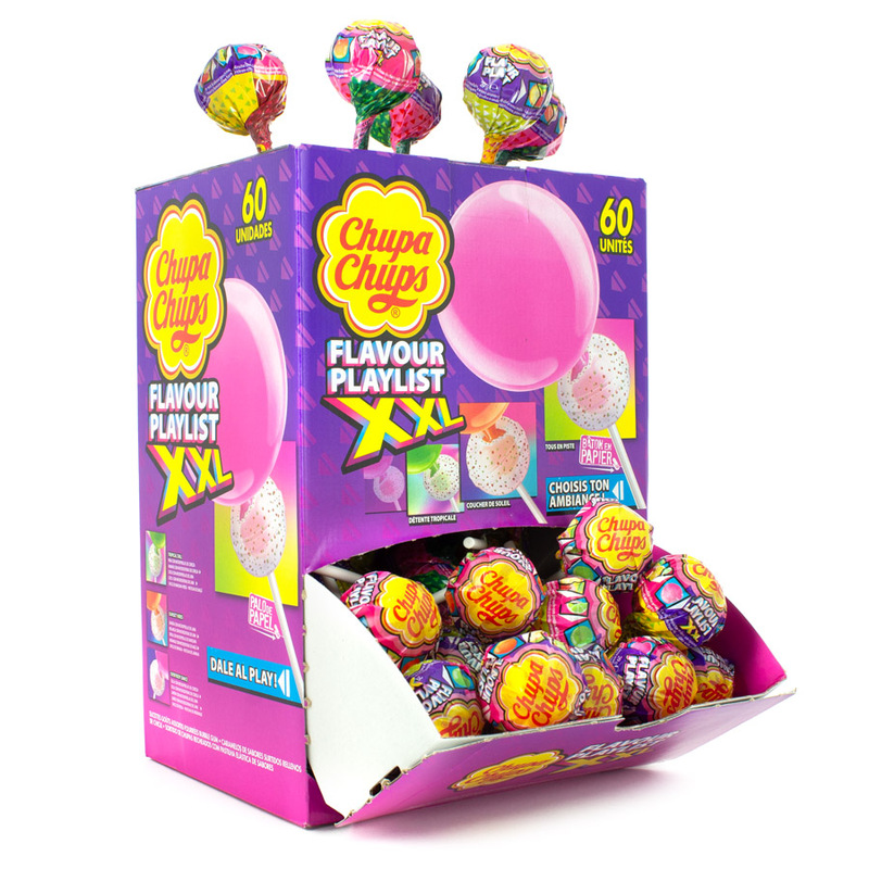 Display Box Of 60 Xxl Playlist Lollipops - CHUPA CHUPS wholesaler