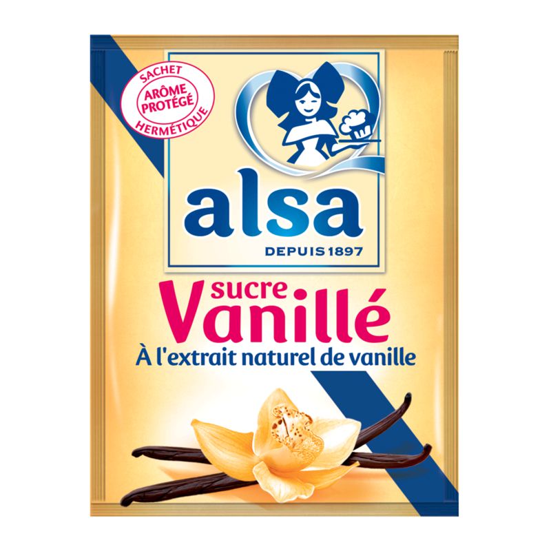 Grossiste Sucre vanillé 12x7,5g - ALSA