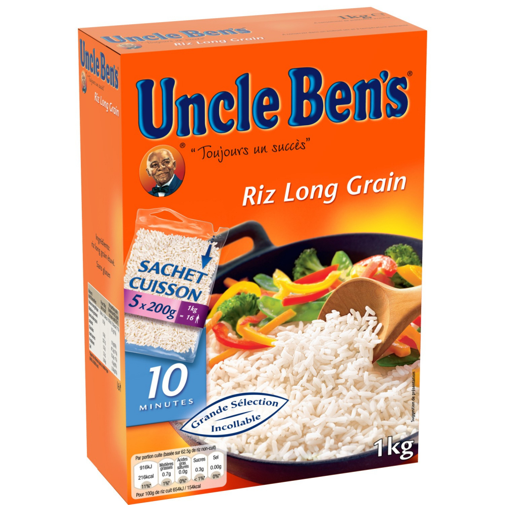 Nhà phân phối Riz Long Grain 5x200g 1kg - UNCLE BENS