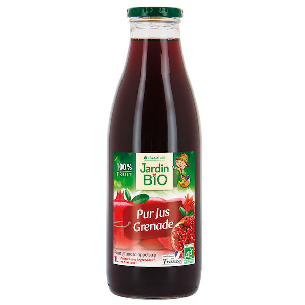 Grossiste Pur jus de grenade BIO 1L - JARDIN BIO